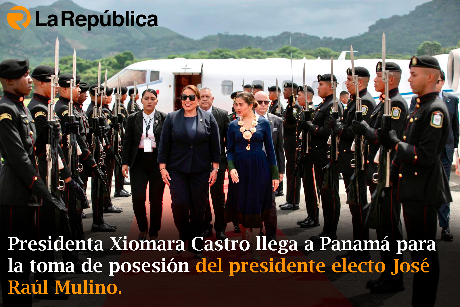 La Republica - Presidenta Xiomara Castro llega a Panamá para la toma de ...