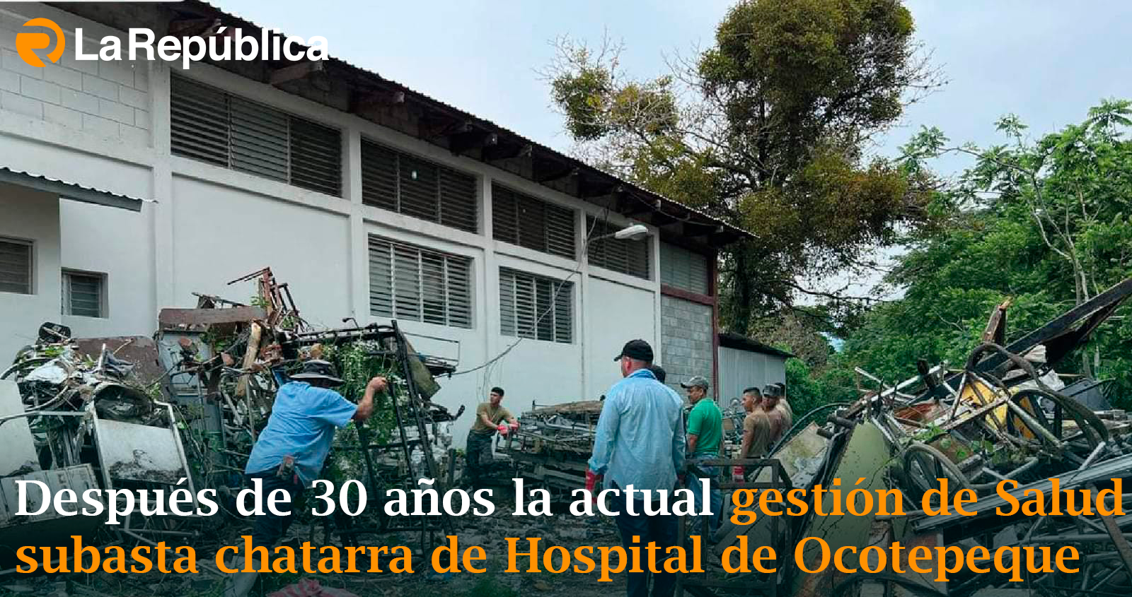 La Republica - Después de 30 años la actual gestión de Salud subasta ...